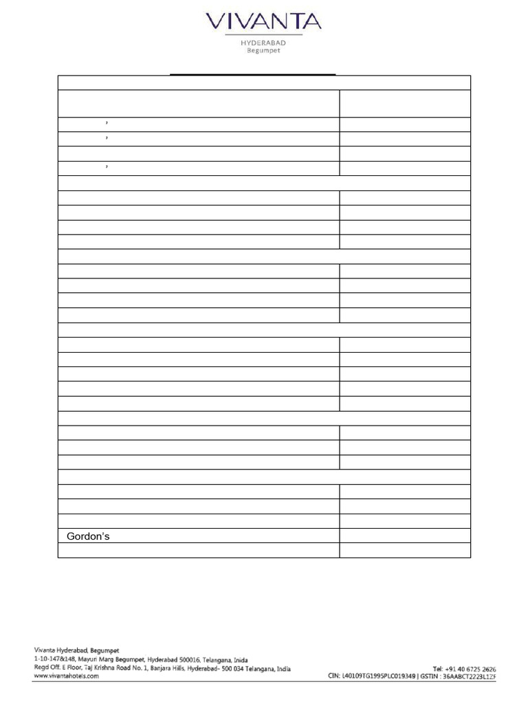 Banquet Beverage List - Jul 2025 | PDF | Whisky | Drink