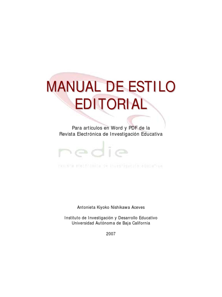Manual de Estilo Editorial | Descargar gratis PDF | Publicación ...
