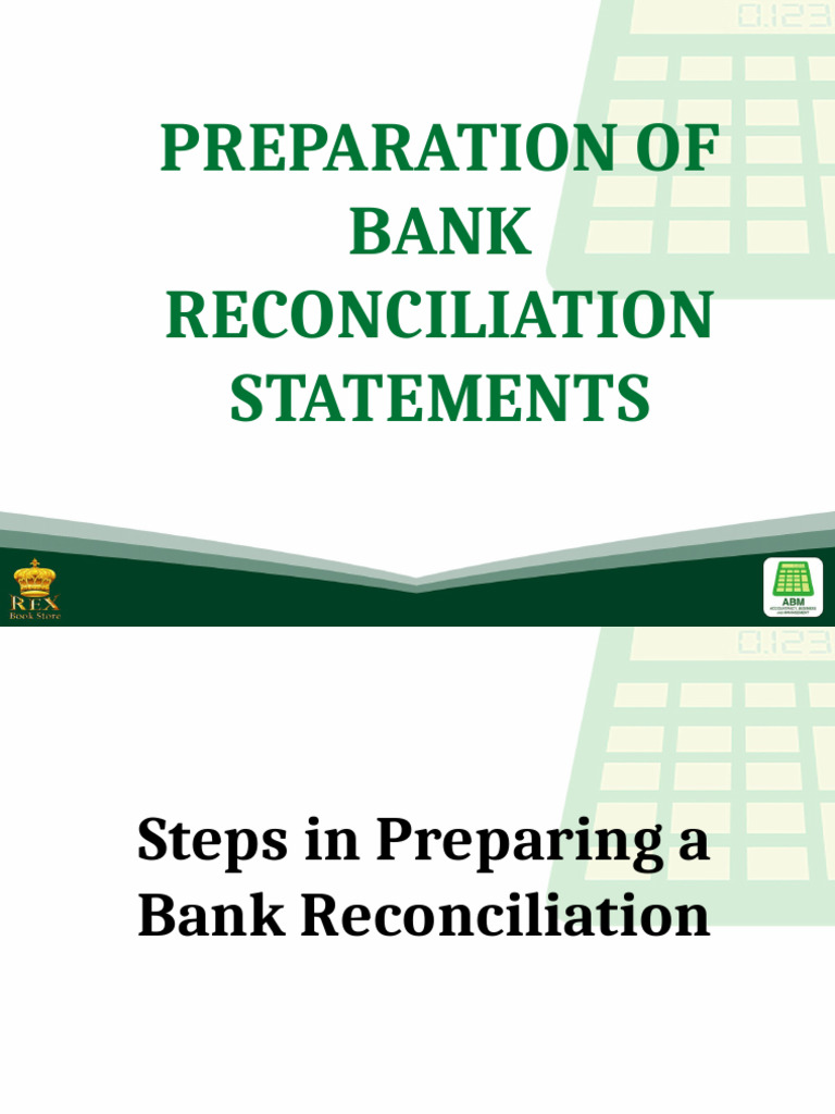 3 - Preparation of Bank Reconciliation | PDF | Banks | Fee