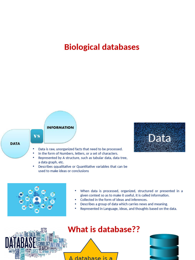 Biological Databases RKJ | PDF | Biochemistry | Chemistry