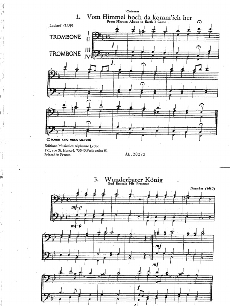 24 Early German Chorales | PDF