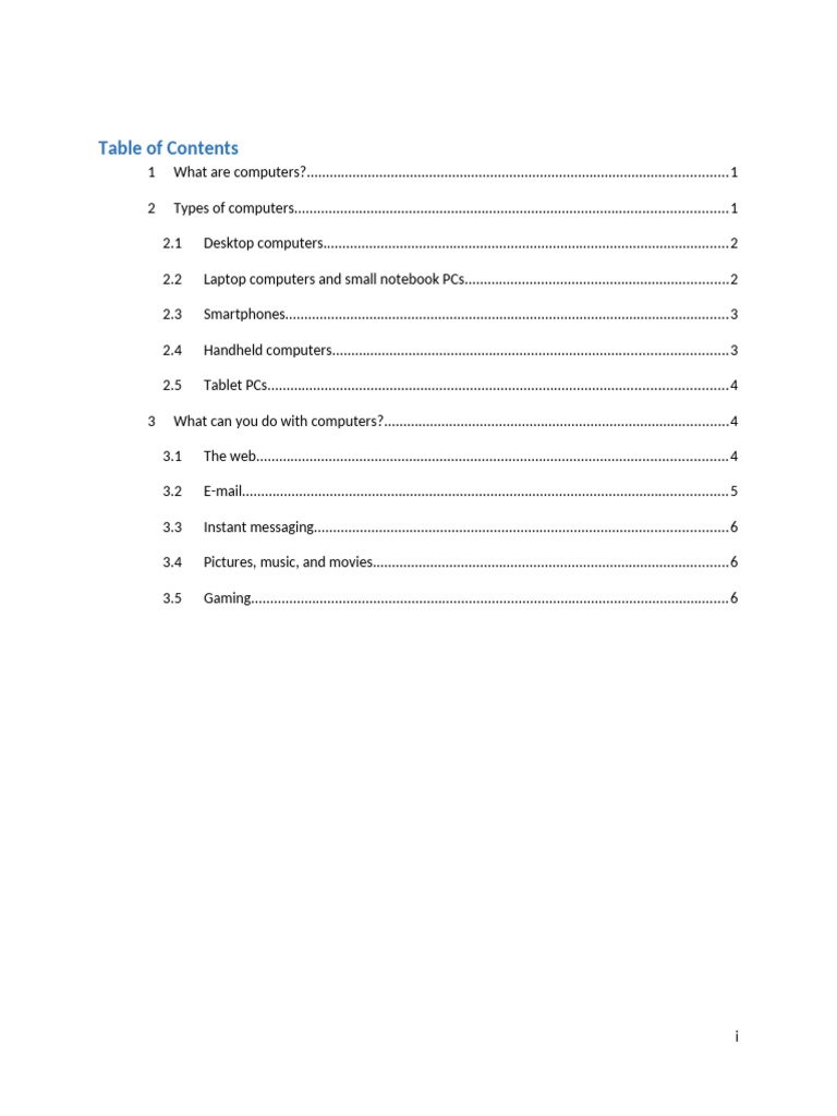Introduction To Computers - Formatted | PDF | Personal Computers | Laptop