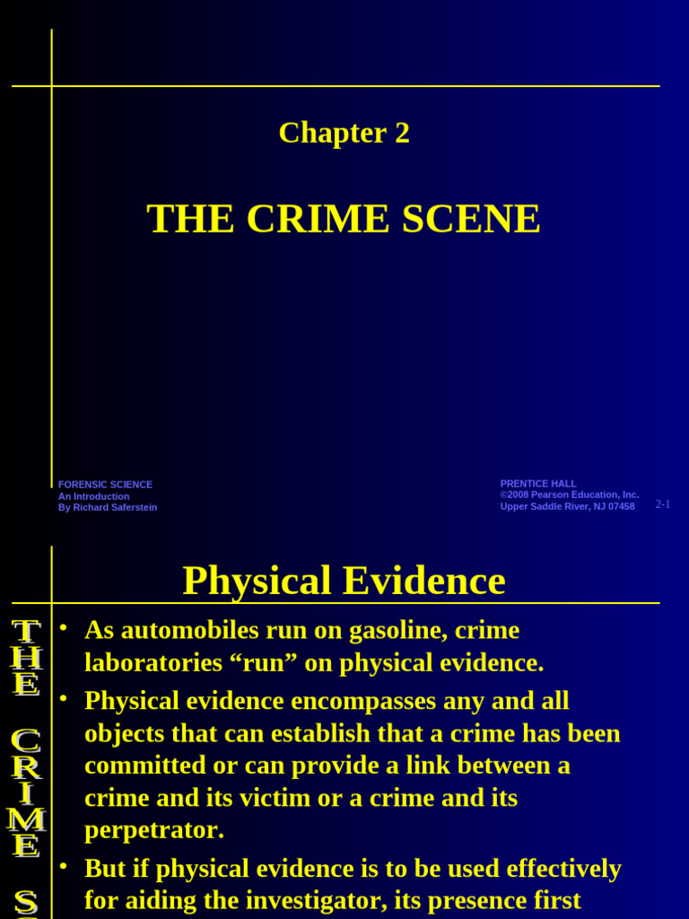 Forensic - Ch.2.crime Scene | PDF | Crime Scene | Forensic Science