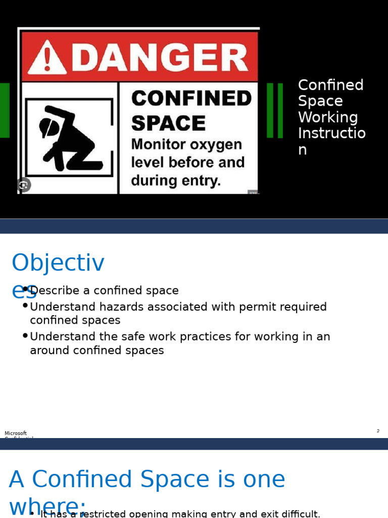 Confined Space Safety Guidelines | PDF | Labor Relations | Workplace