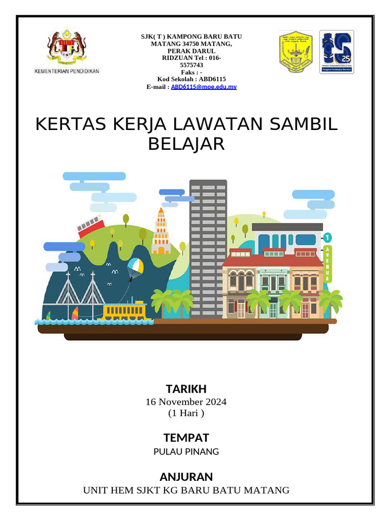 Kertas Kerja Lawatan 2024 | PDF