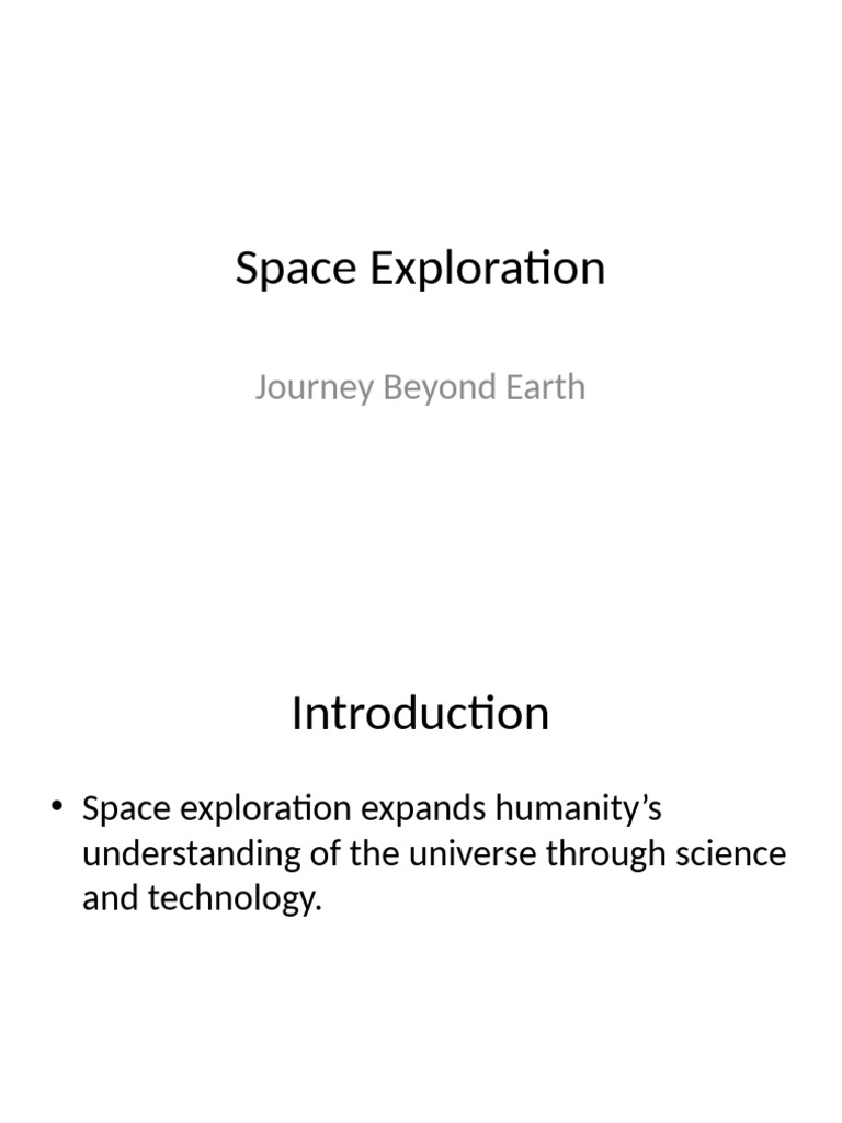 Space Exploration | PDF