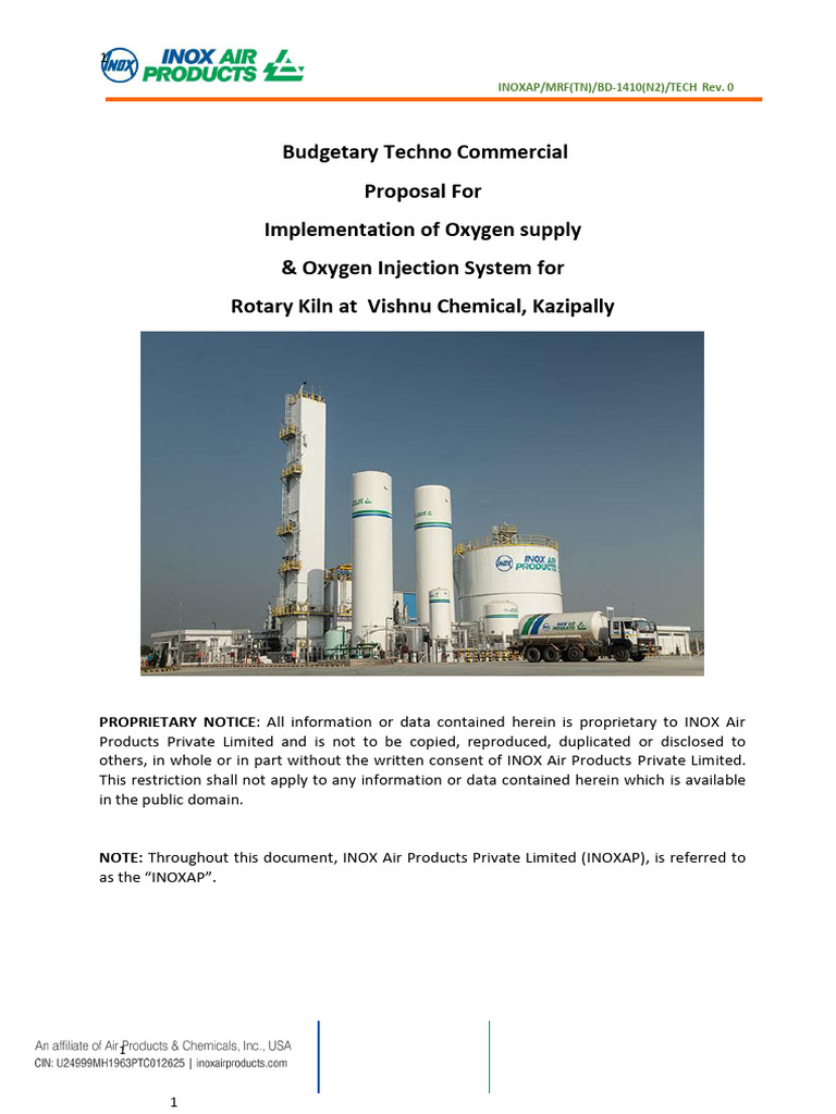 Techno Commercial Proposal Vishnu Chemicals | PDF
