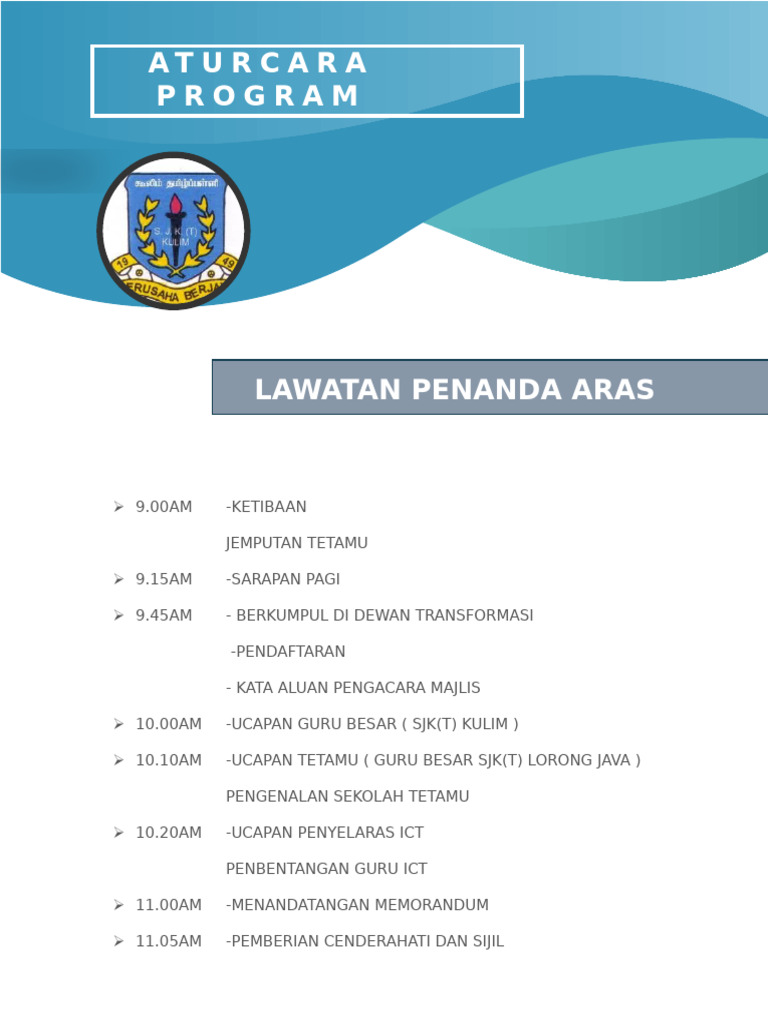 Lawatan Penanda Aras 2024 | PDF