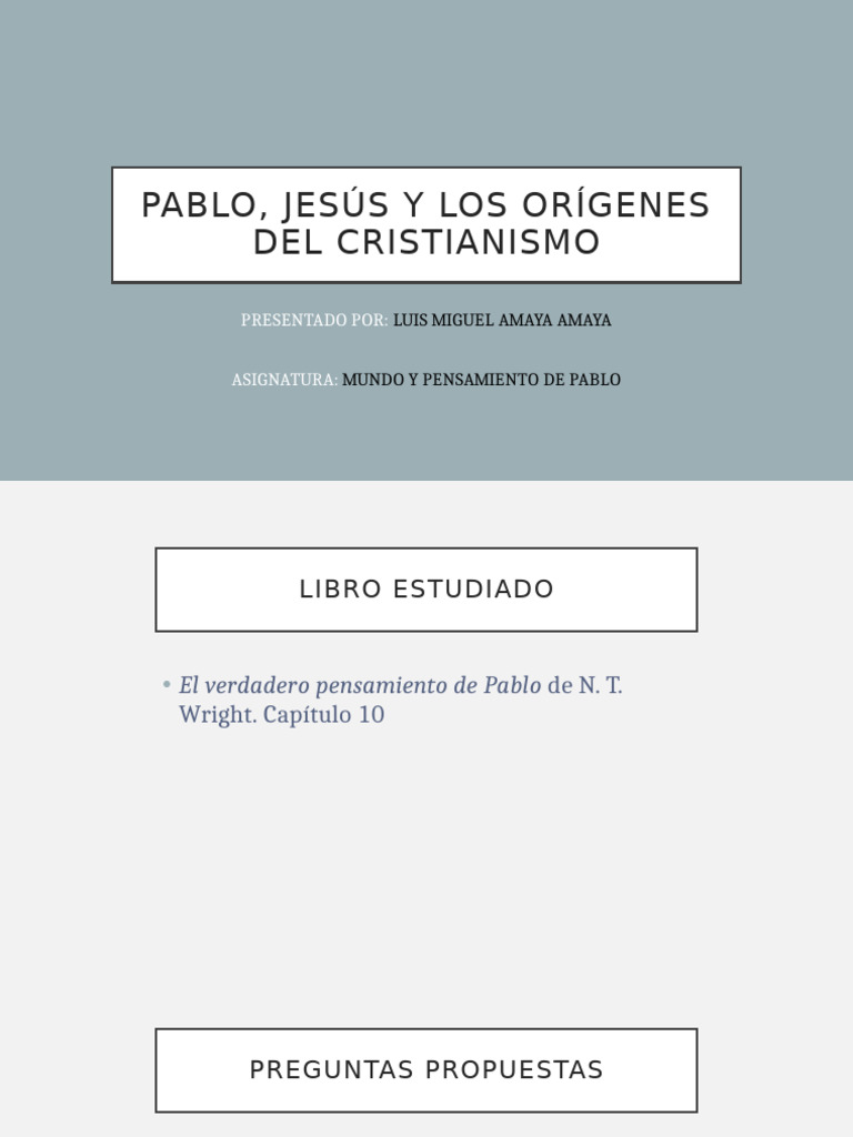 Jesús y Pablo: Impacto del Evangelio | PDF