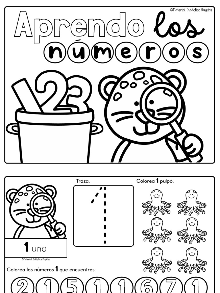 Cuadernillo Aprendo Los Números | PDF