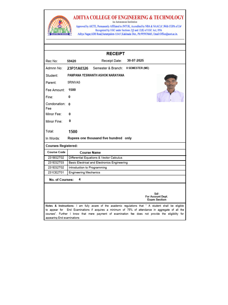 Supple Receipt Details | PDF