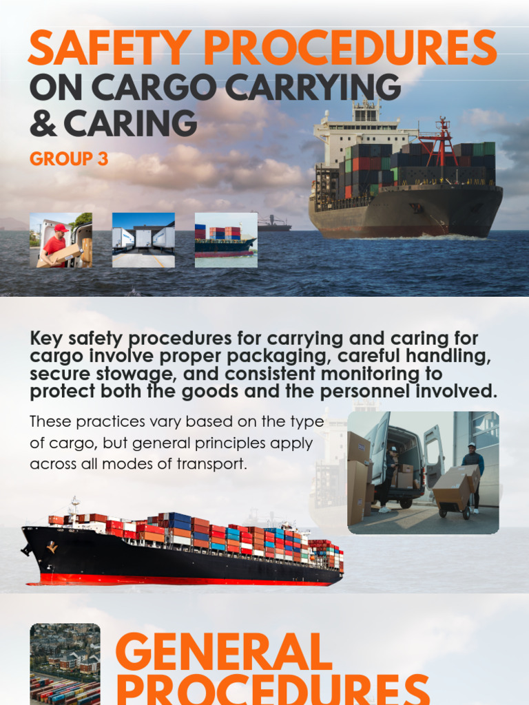 Cargo Safety Procedures and Guidelines | PDF | Cargo | Dangerous Goods