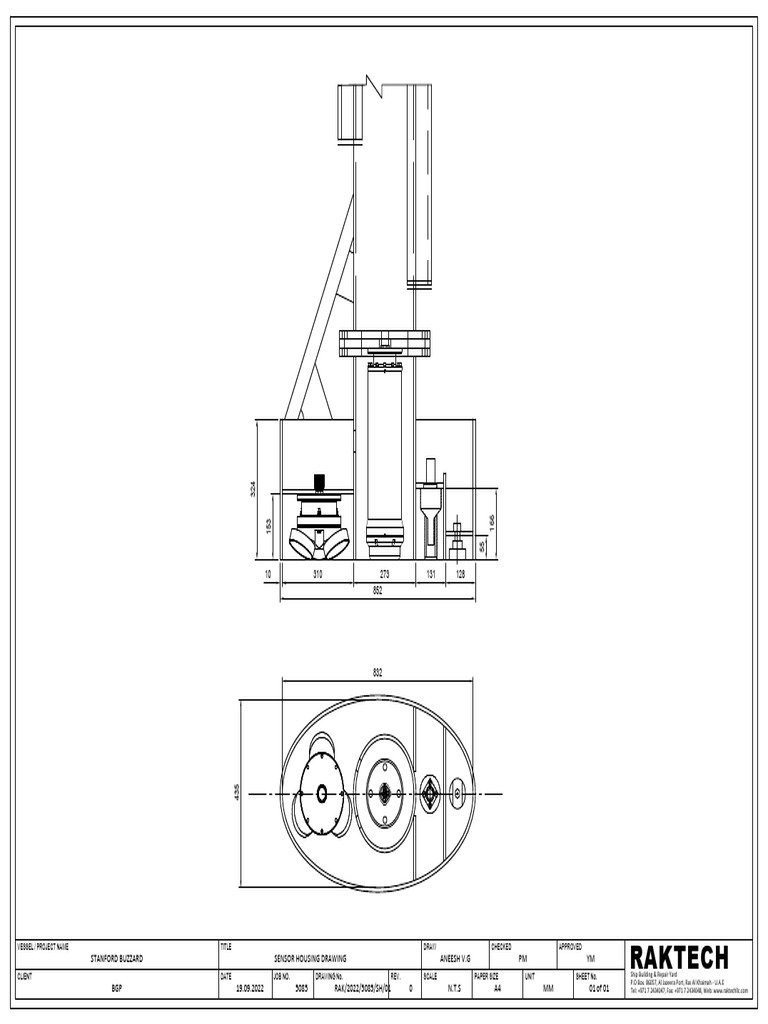 Sensor Housing Drawing for Stanford Buzzard | PDF | Office Equipment ...