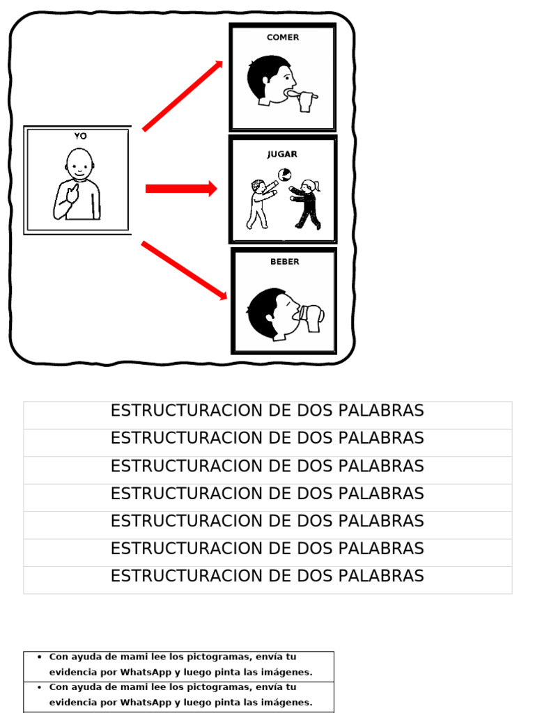 Estructuracion de Dos Palabras | PDF