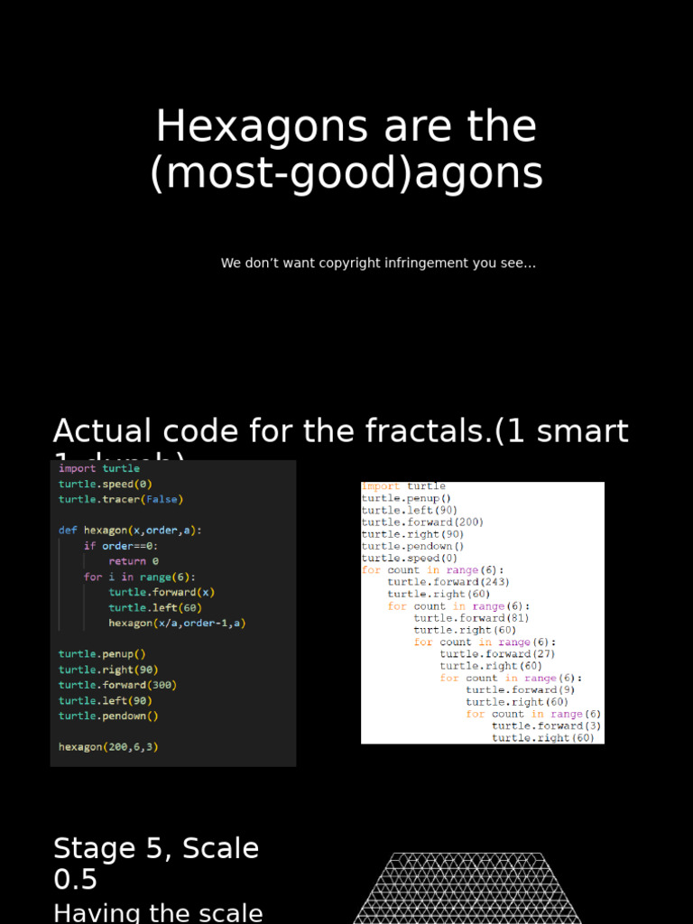 Hexagon Fractal Analysis | PDF