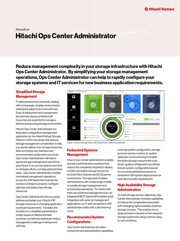 Ops Center Administrator Datasheet | PDF | Cloud Computing | Computing