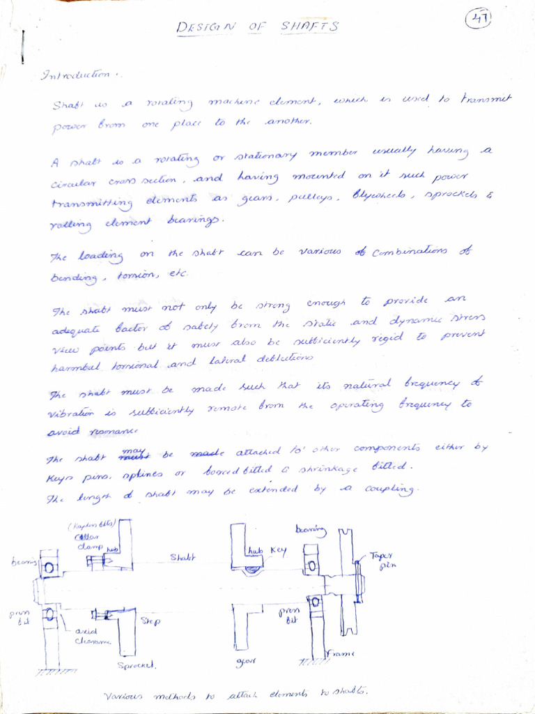 Design of Shafts | PDF