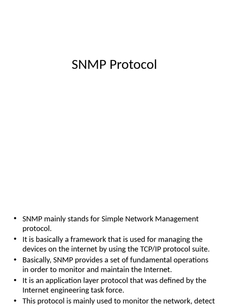 SNMP Protocol | PDF | Computer Network | Digital Technology