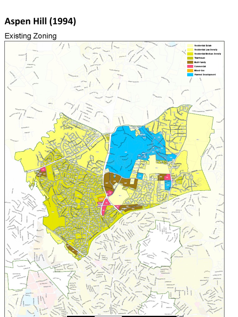 Existing Zoning: Aspen Hill (1994) | PDF | Foreign Language Studies