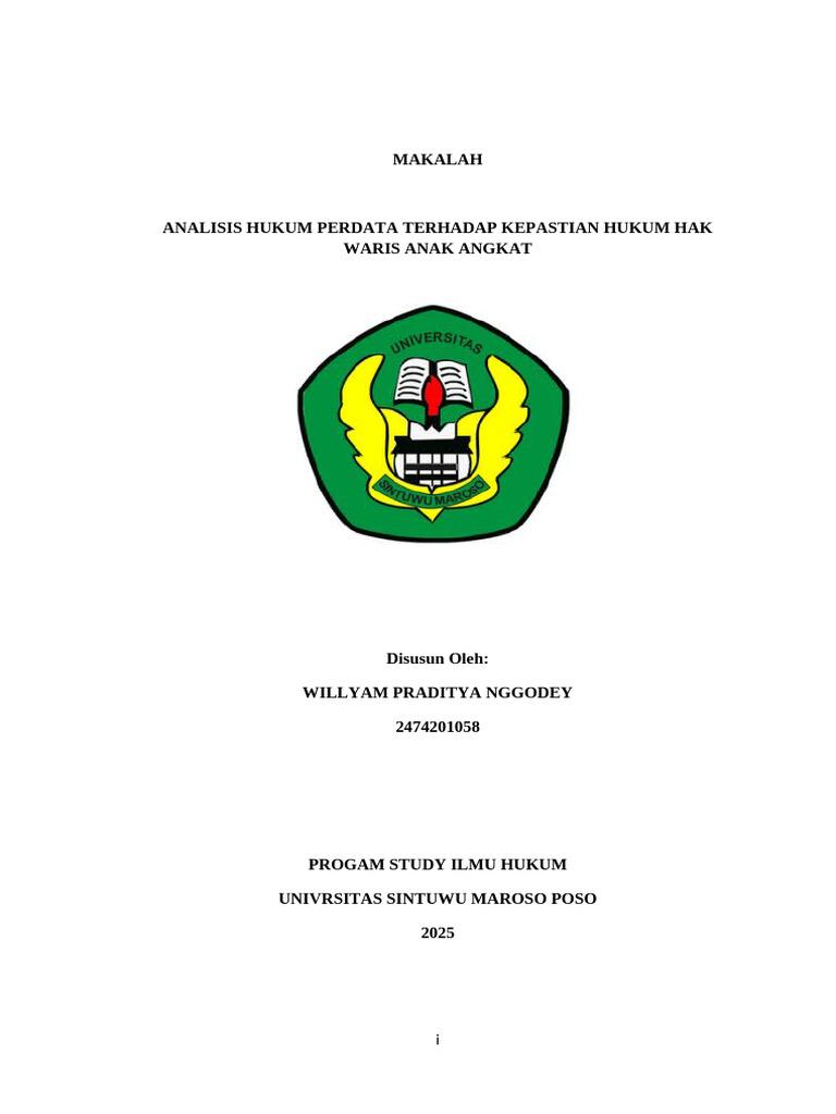 Makalah Willyam Praditya Nggodey | PDF