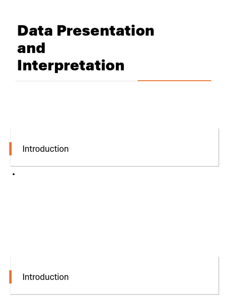 Chapter 4 - Data Presentation | PDF | Data | Statistics