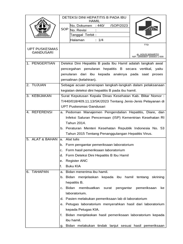 Deteksi Dini Hepatitis B Ibu Hamil | PDF