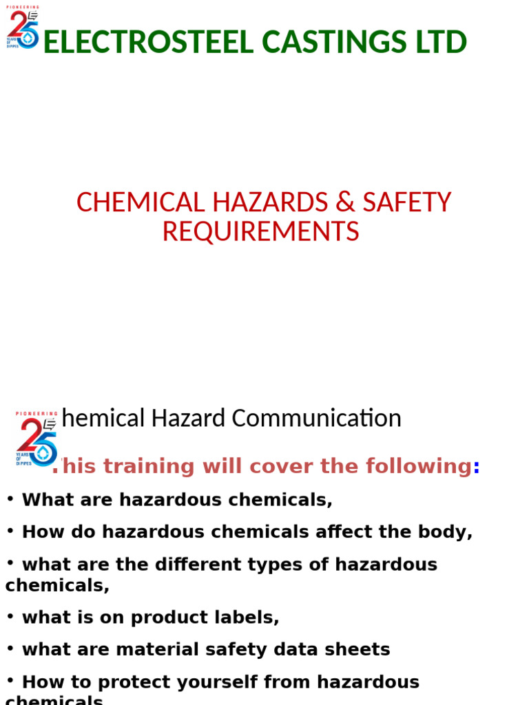 Chemical Handling Safety | PDF | Toxicity | Evaporation