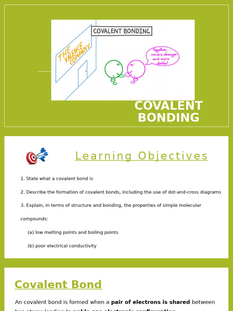Unit 4 Covalent Bonding | PDF | Covalent Bond | Chemical Bond