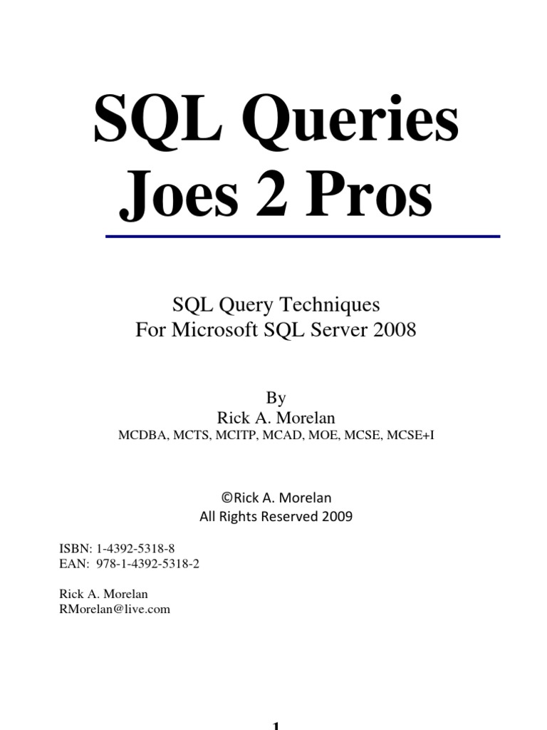 SQLQueries Joes2Pros WebSample | PDF | Sql | Databases