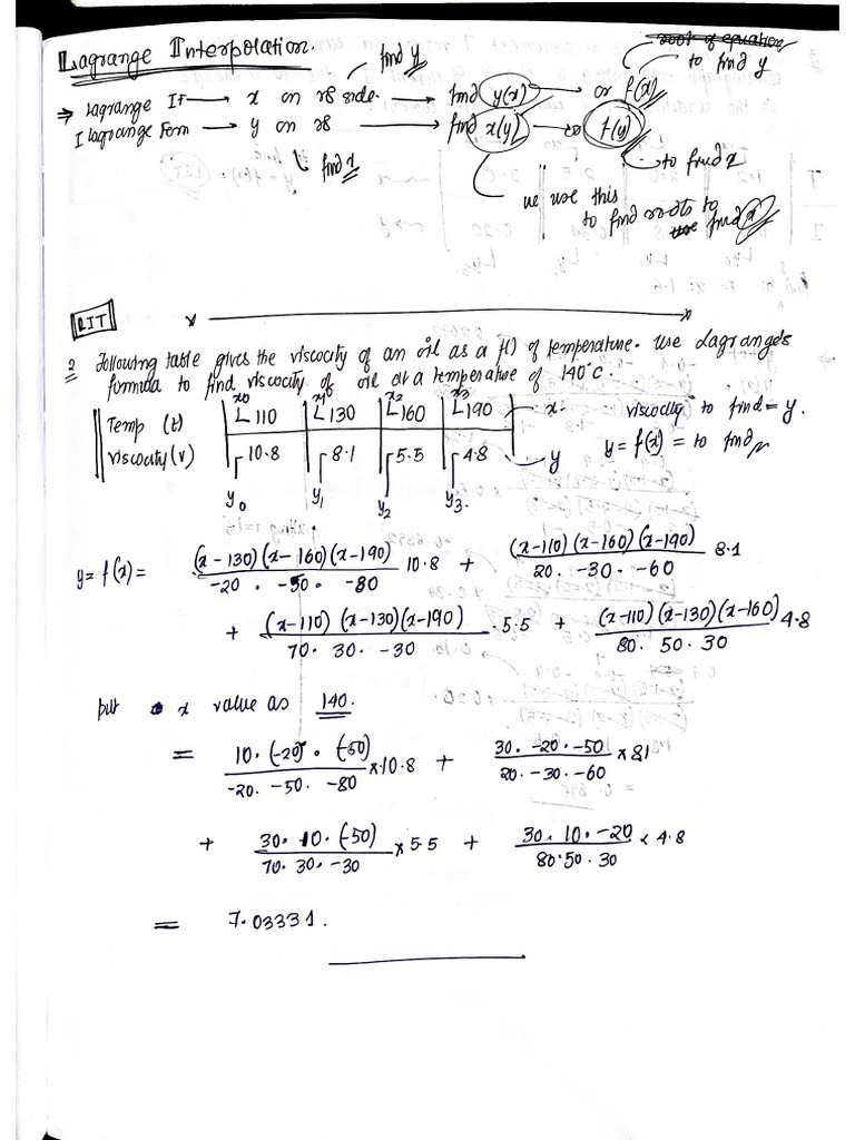 Numerical Methods I Lagrange | PDF