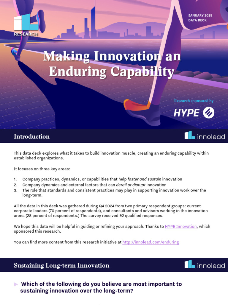 Making Innovation An Enduring Capability | PDF | Innovation | Economies