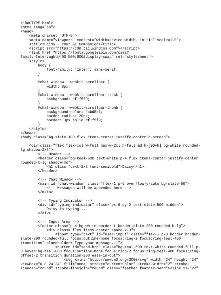 Daisy: Your AI Companion for Support | PDF