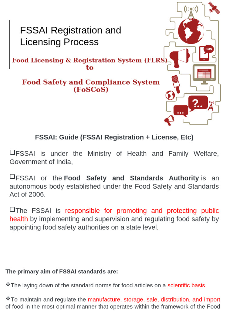 FSSAI REgistration & Licensing | PDF | Food Safety | Safety