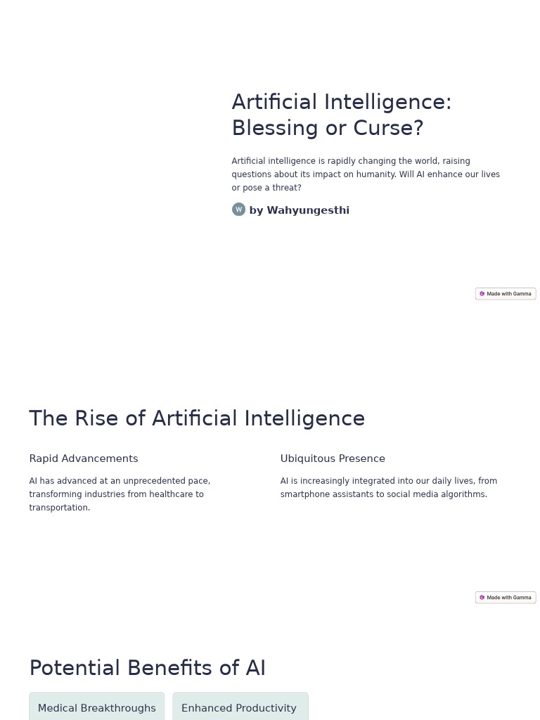 Artificial Intelligence Blessing or Curse | PDF | Artificial Intelligence | Intelligence (AI ...