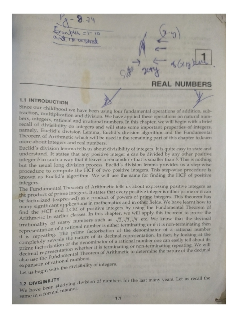 RD Sharma Class 10th Chapter 1 Maths | PDF