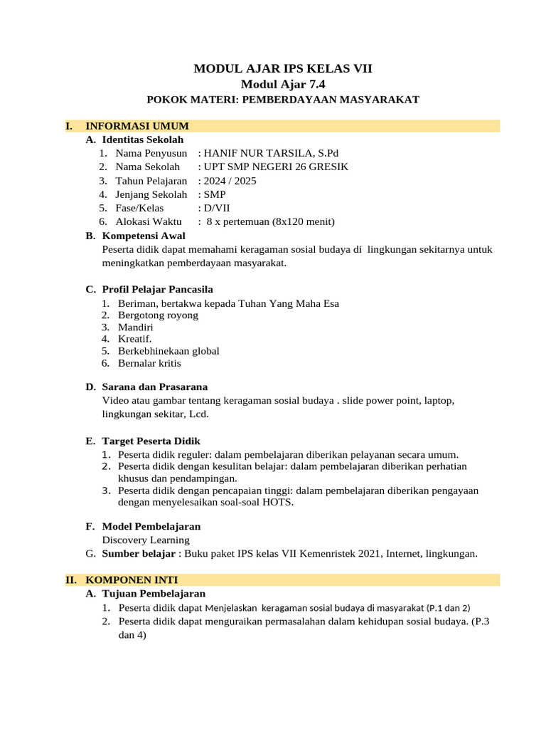 10. MODUL AJAR IPS - EKONOMI PERMINTAAN DAN PENAWARAN | PDF