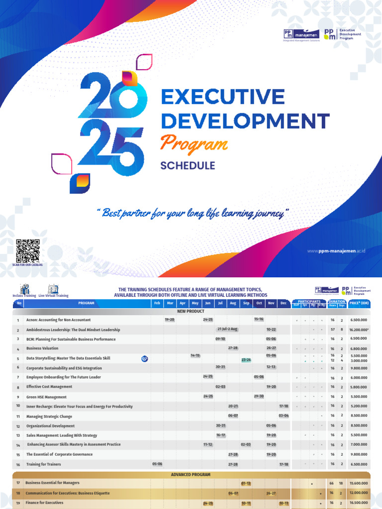 Executive Development Program 2025 | PDF | Business | Economies