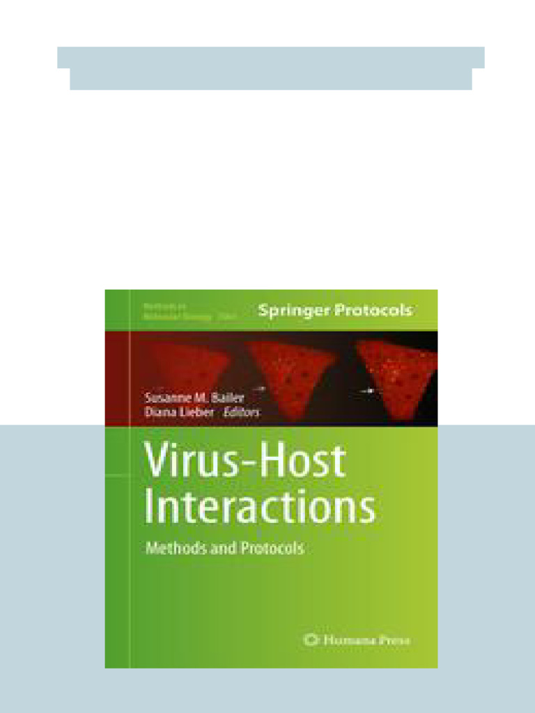 Virus Host Interactions Methods and Protocols 1st Edition Hannah Striebinger available all ...