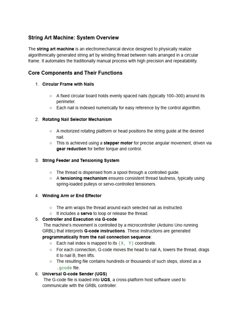 String Art Machine_ System Overview | PDF | Machines | Electrical ...