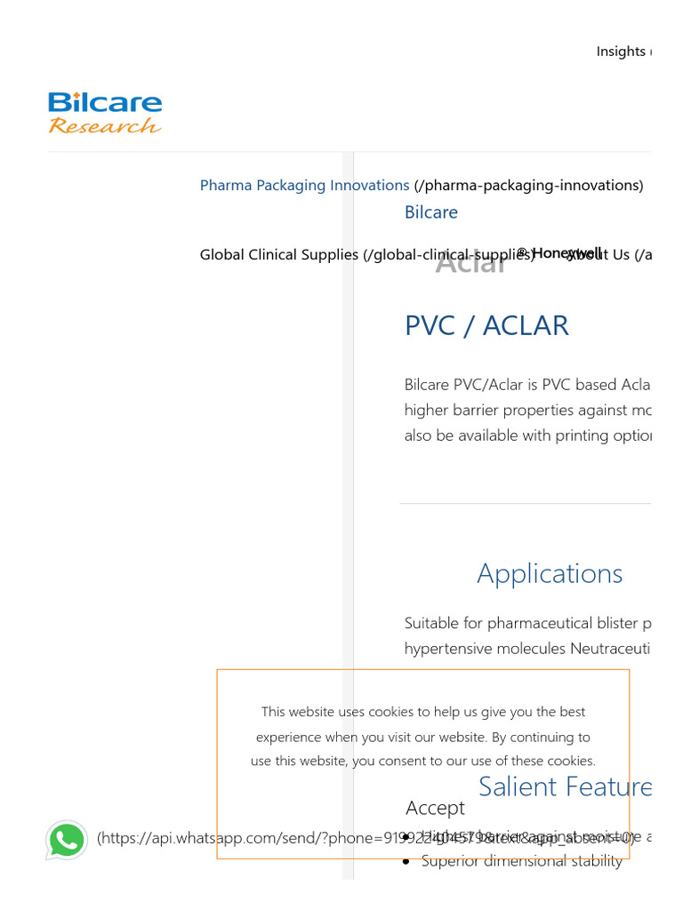 Bilcare Research Pharma Packaging Innovations | PDF | Plastic ...
