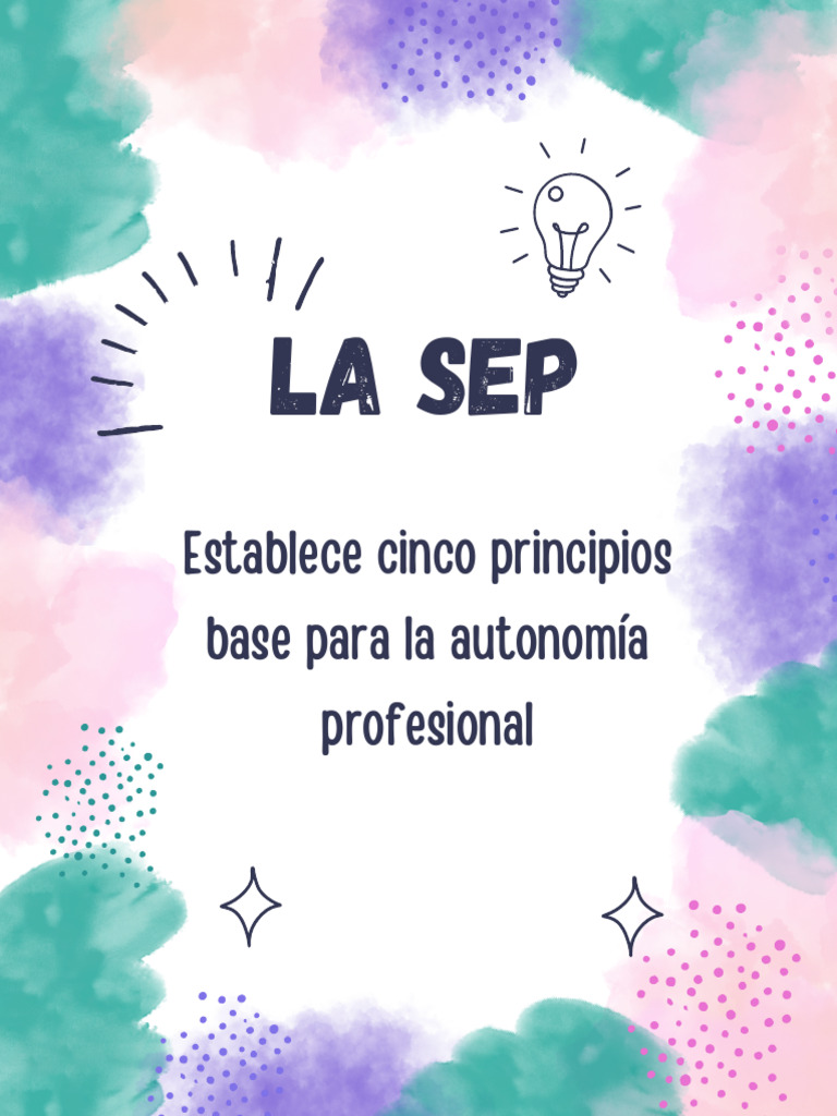 Principios para la Autonomía Profesional | PDF