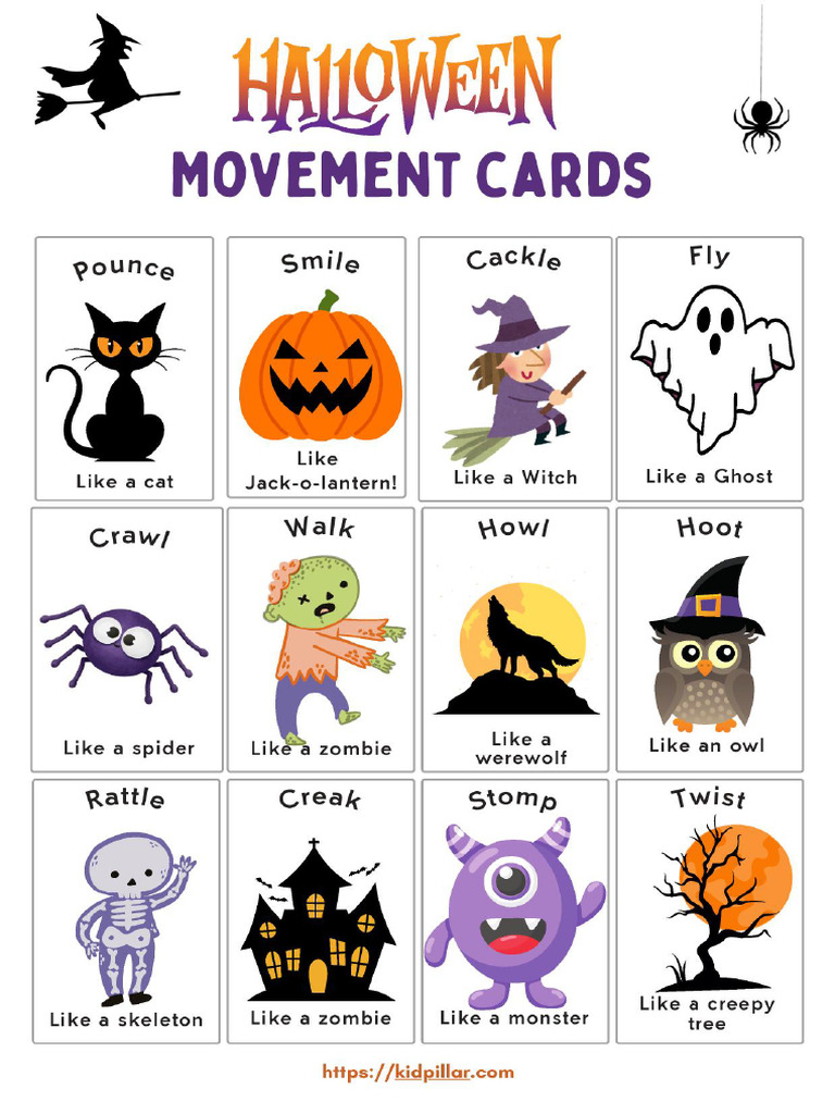 Halloween Movement Cards | PDF