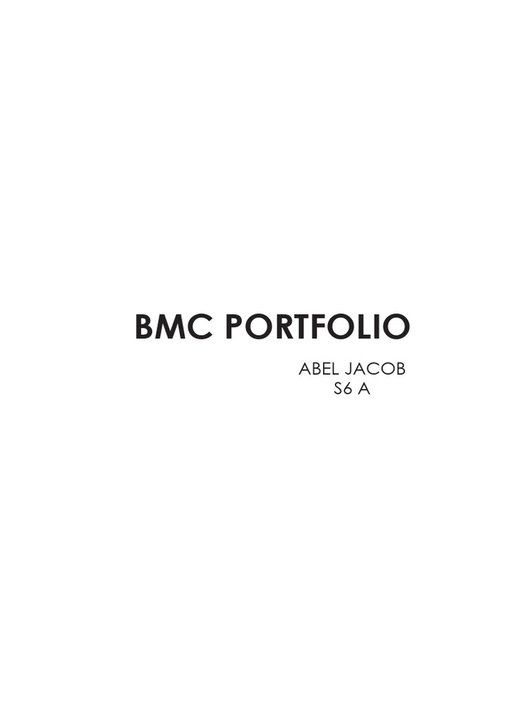 BMC Portfolio | PDF