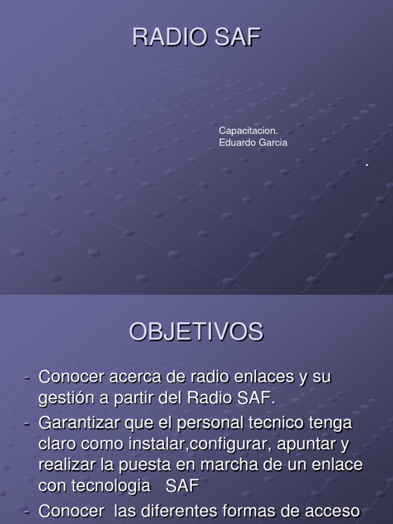 Radios Saf | PDF | Radio | Red de computadoras