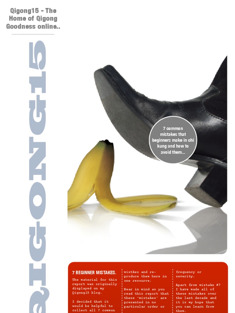 Avoiding 7 Qigong Mistakes for Beginners | PDF | Qigong | Qi