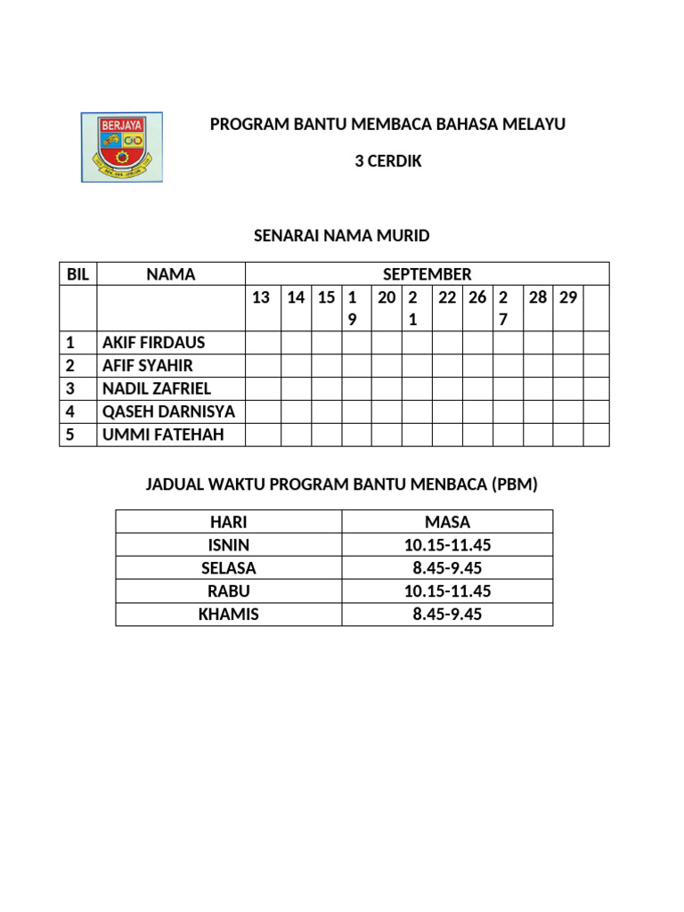 Program Bantu Membaca Bahasa Melayu | PDF