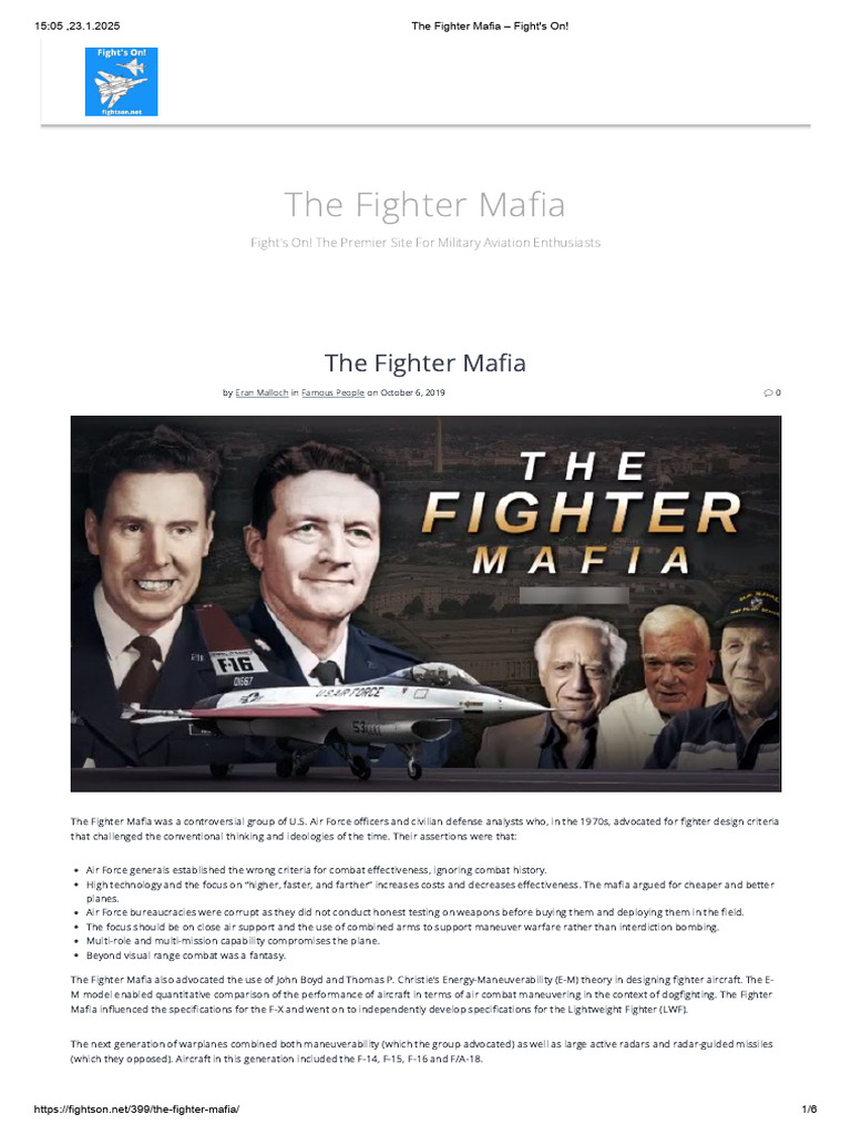 The Fighter Mafia - Fight's On! | PDF | Aviation | Jet Aircraft