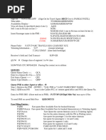 Sabre Reservation System Training Guide | PDF | Airlines | Data