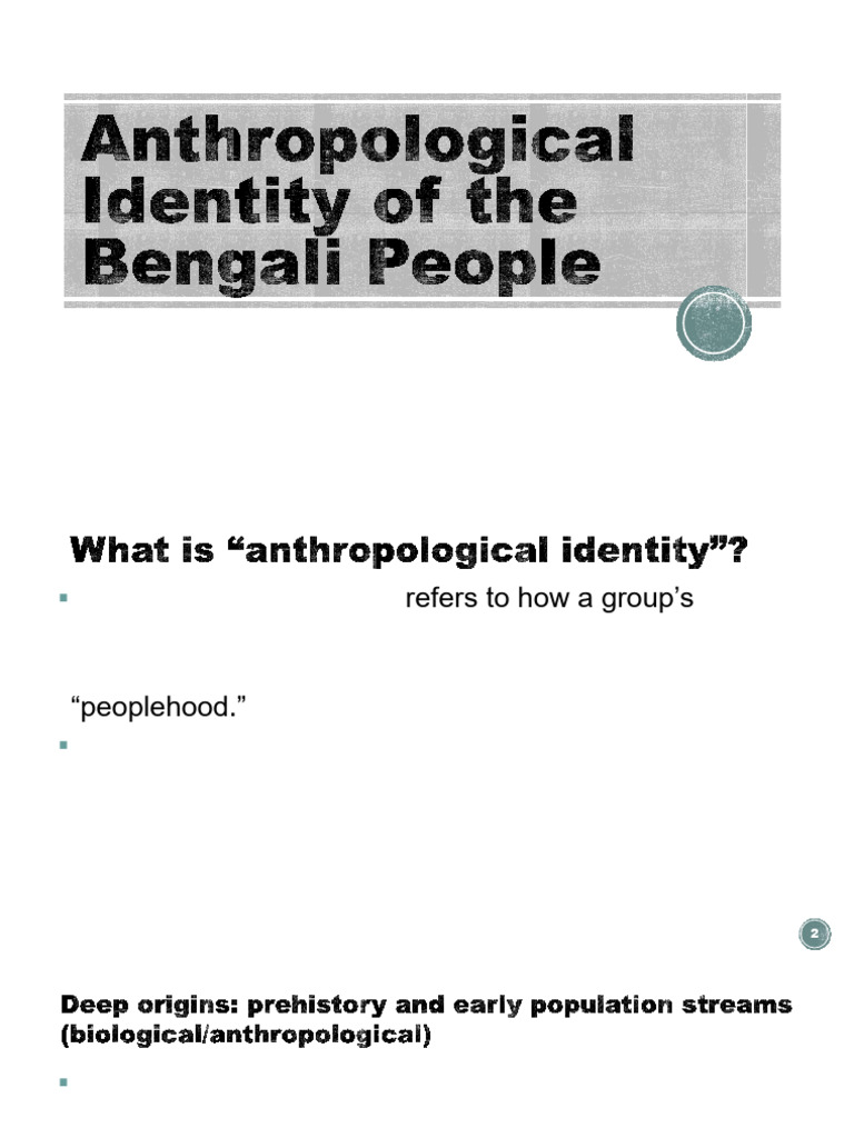 13-14. Anthropological Identity of The Bengali People | PDF | Bengal ...