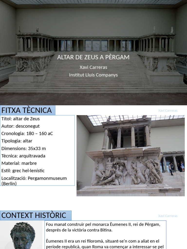 Altar de Zeus A Pèrgam | PDF